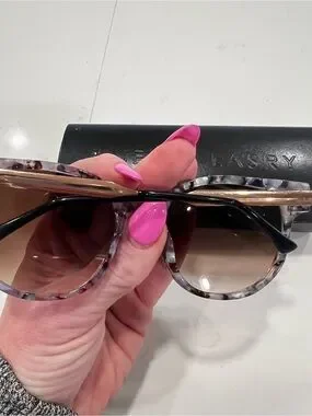 THIERRY LASRY | Accessories | Thierry Lasry Purple Tortoiseshell Cateye ...